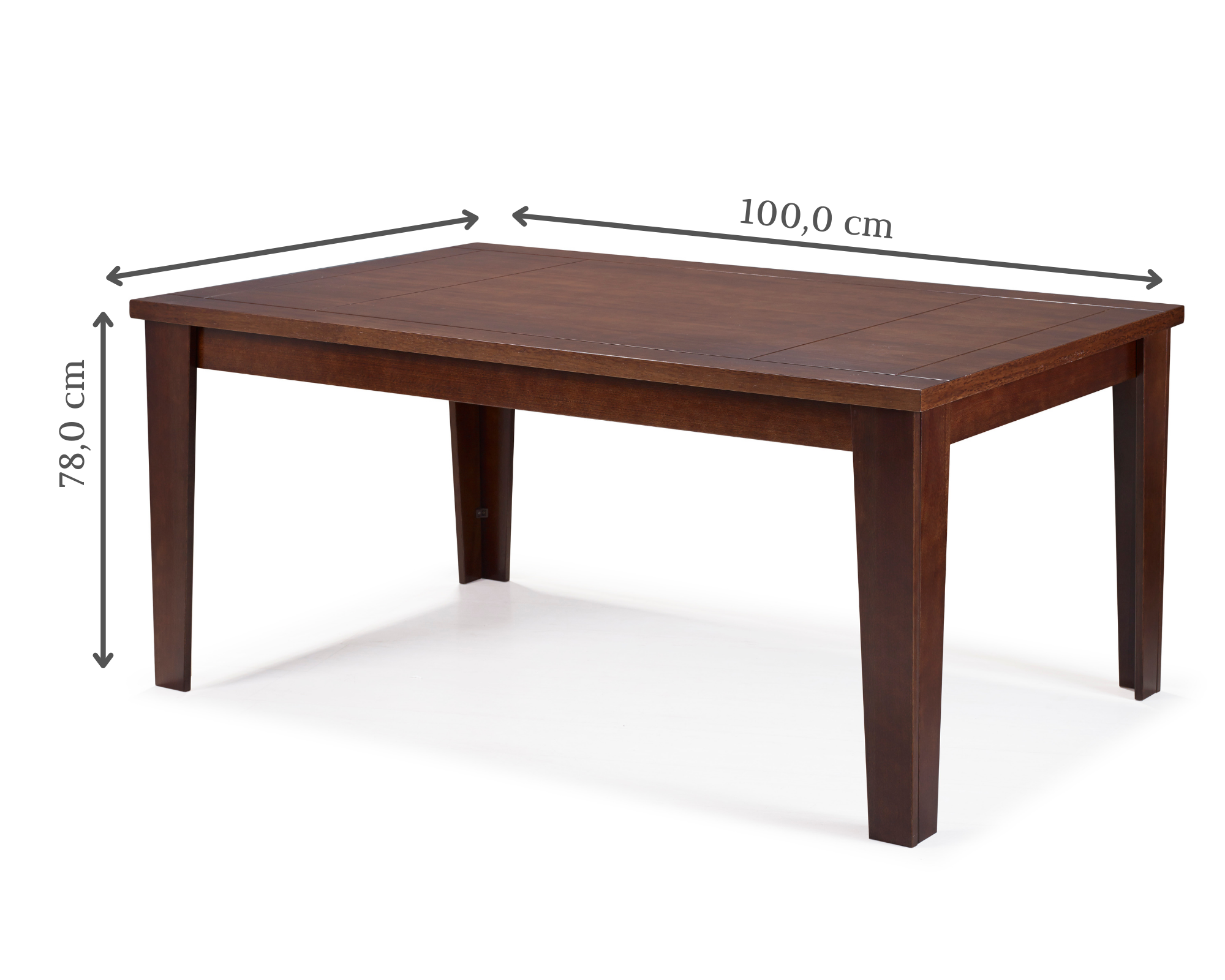 Mesa de Jantar Albany 1,60m Madeira Maciça Capuccino