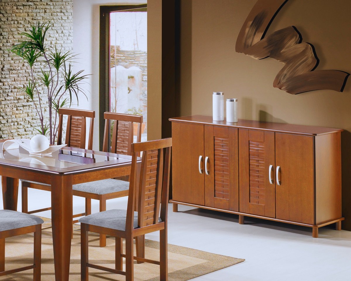 Balcão Canadá 1,50m Madeira Maciça Castanho Claro